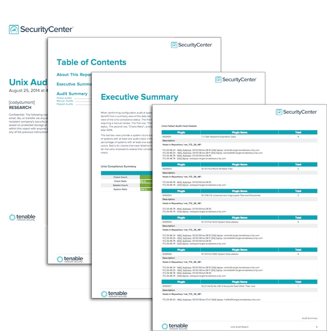 *inux Audit Reports - SC Report Template | Tenable®